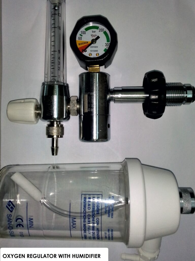 Oxygen Regulator with Humidifier | KDB Healthcare